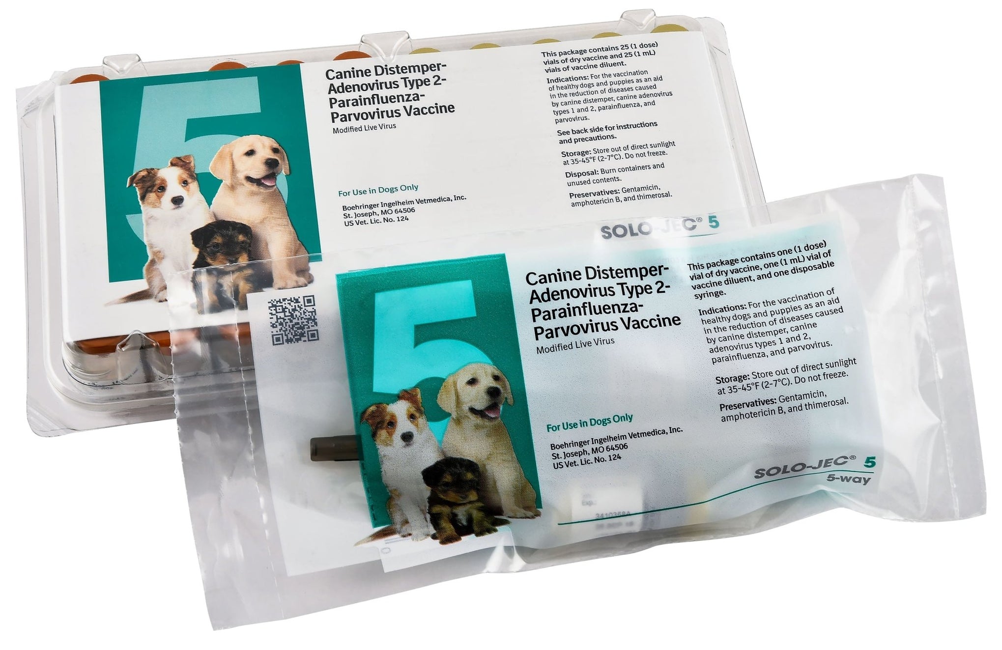 Solo-Jec 5 (5 Way Dog Vaccine) 1 Dose / 25 Dose — Jeffers
