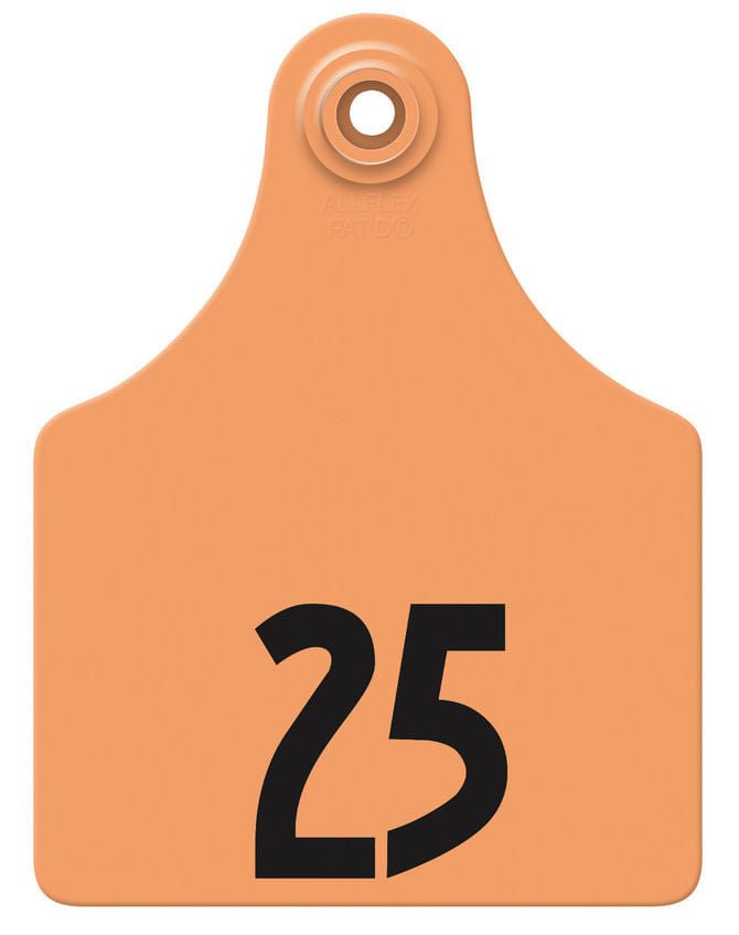 Special Order Numbered Allflex Tags, Super Maxi — Jeffers