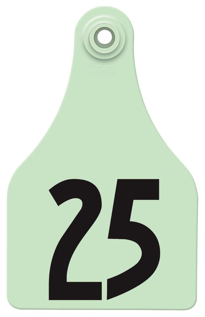 Special Order Numbered Allflex Tags, Super Maxi — Jeffers