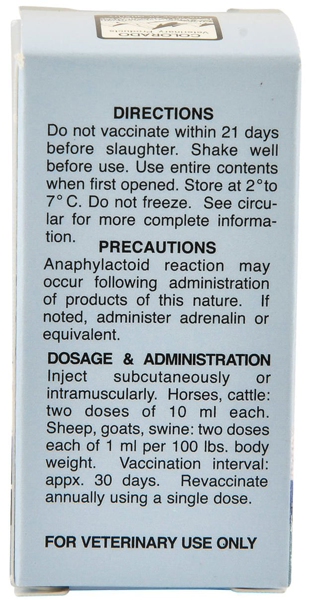 Colorado Serum Tetanus Toxoid Vaccine, Unconcentrated — Jeffers