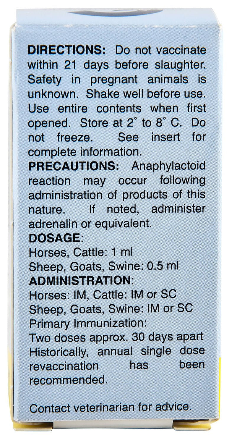 Tetanus Toxoid Vaccine for Cattle, Horses & Livestock — Jeffers