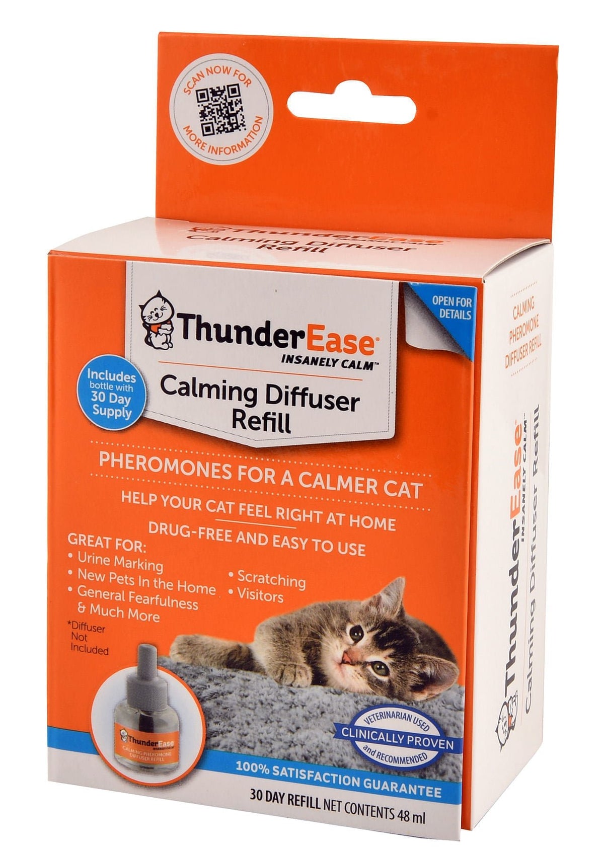 ThunderEase Cat Calming Diffuser Refill, 48 mL — Jeffers