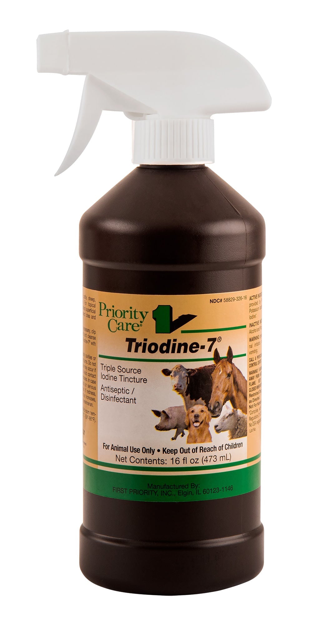 Triodine-7 Antiseptic & Disinfectant Topical Wound Care — Jeffers