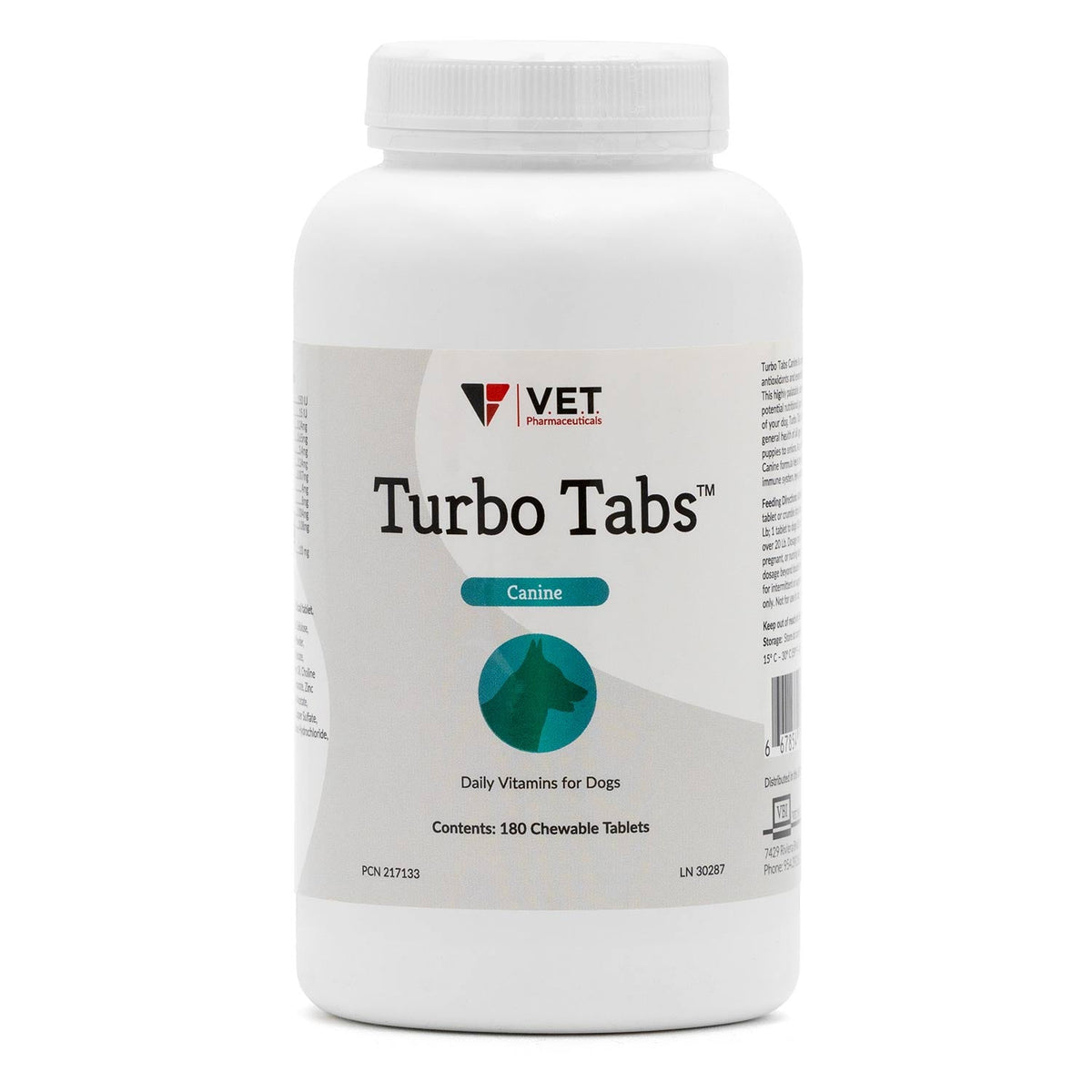 Turbo-Tabs Chewable Daily Vitamins for Dogs, 180 count — Jeffers