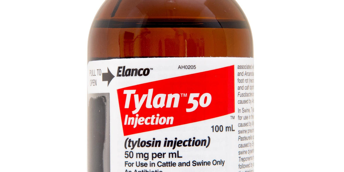 Elanco Tylan 50 Injectable, 100 mL — Jeffers