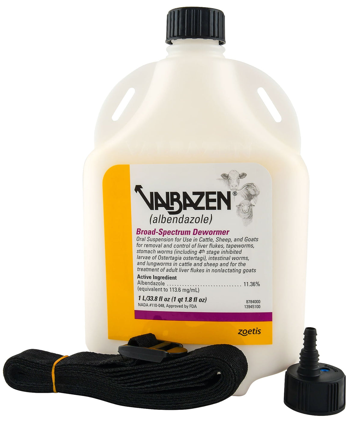 Valbazen Broad-Spectrum Dewormer Oral Suspension for Goats — Jeffers