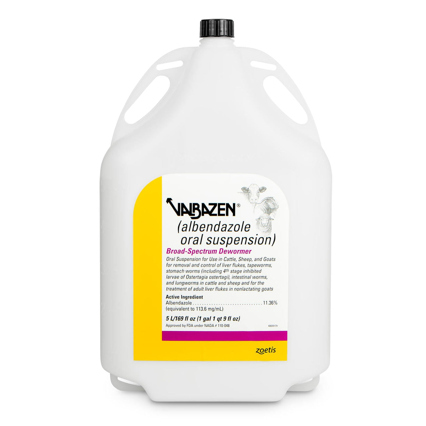 Valbazen Broad-Spectrum Dewormer Oral Suspension for Goats — Jeffers