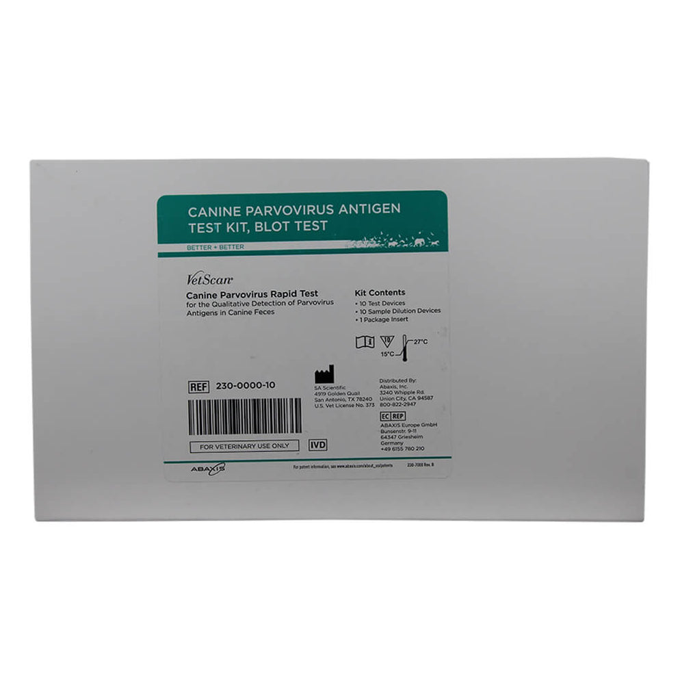 Abaxis VetScan Canine Parvovirus Antibody Test Kit, Blot Test — Jeffers