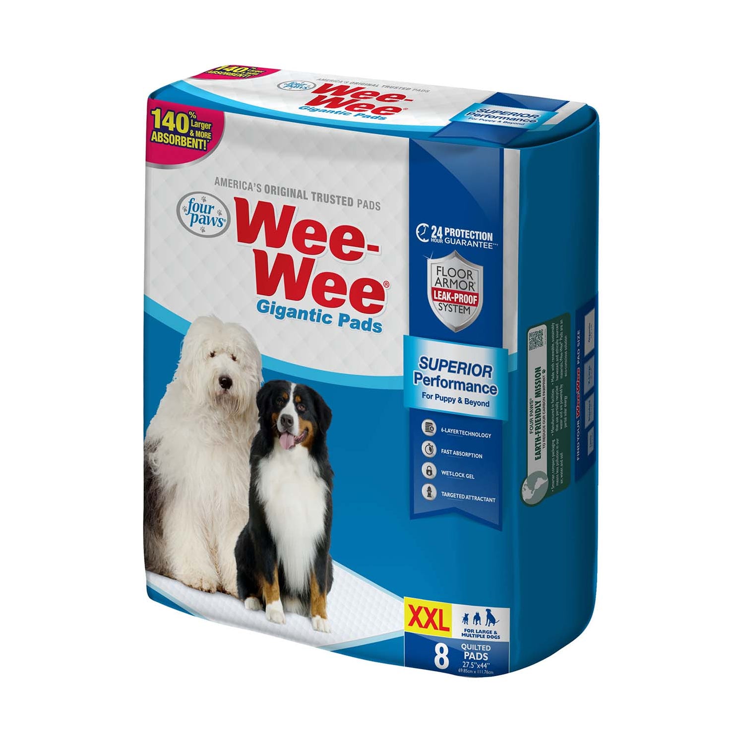 Wee-Wee Superior Performance Gigantic Puppy & Dog Pee Pads — Jeffers