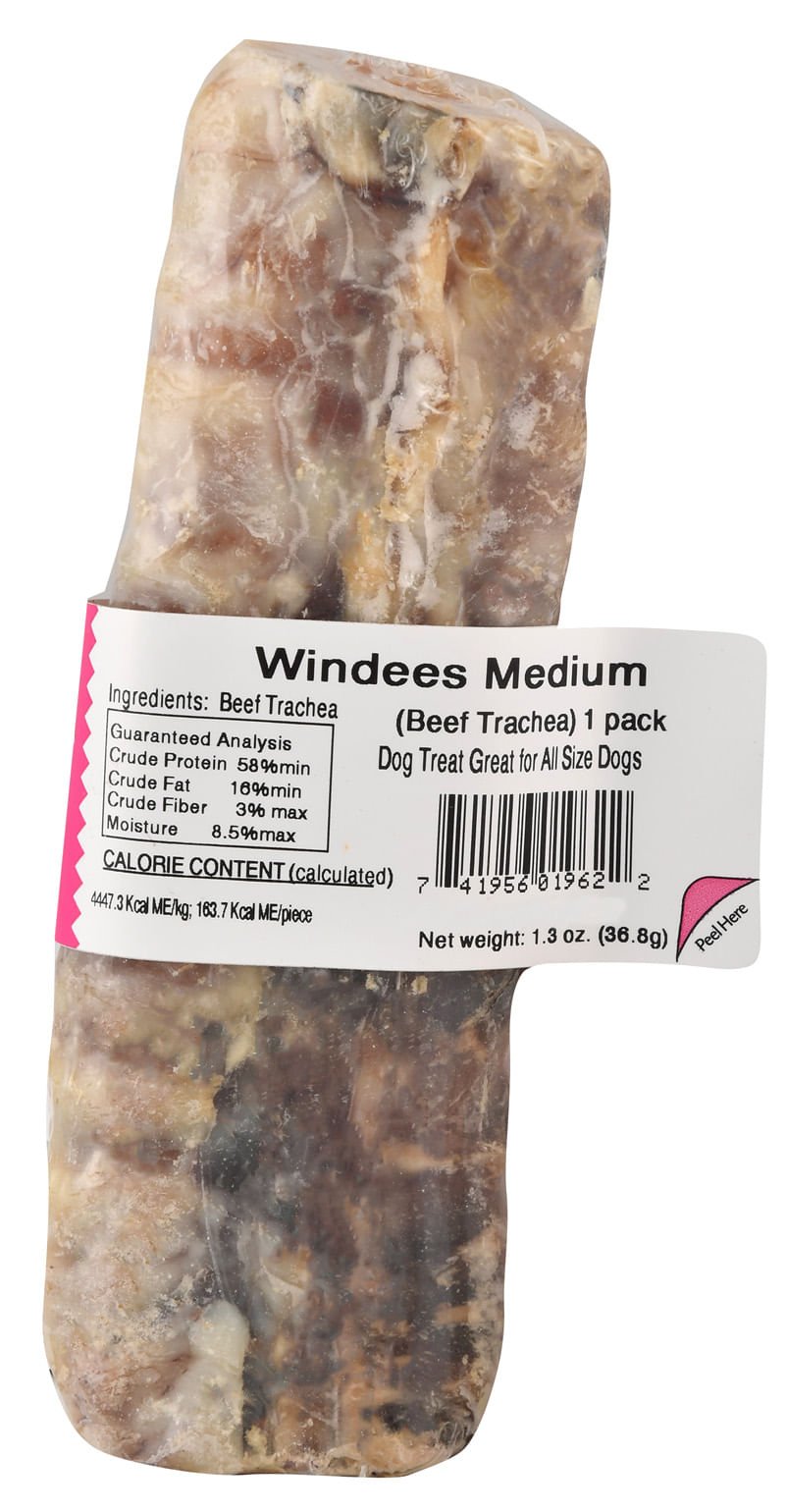 Windees Beef Trachea Dog Treats by Jones Natural Chews — Jeffers