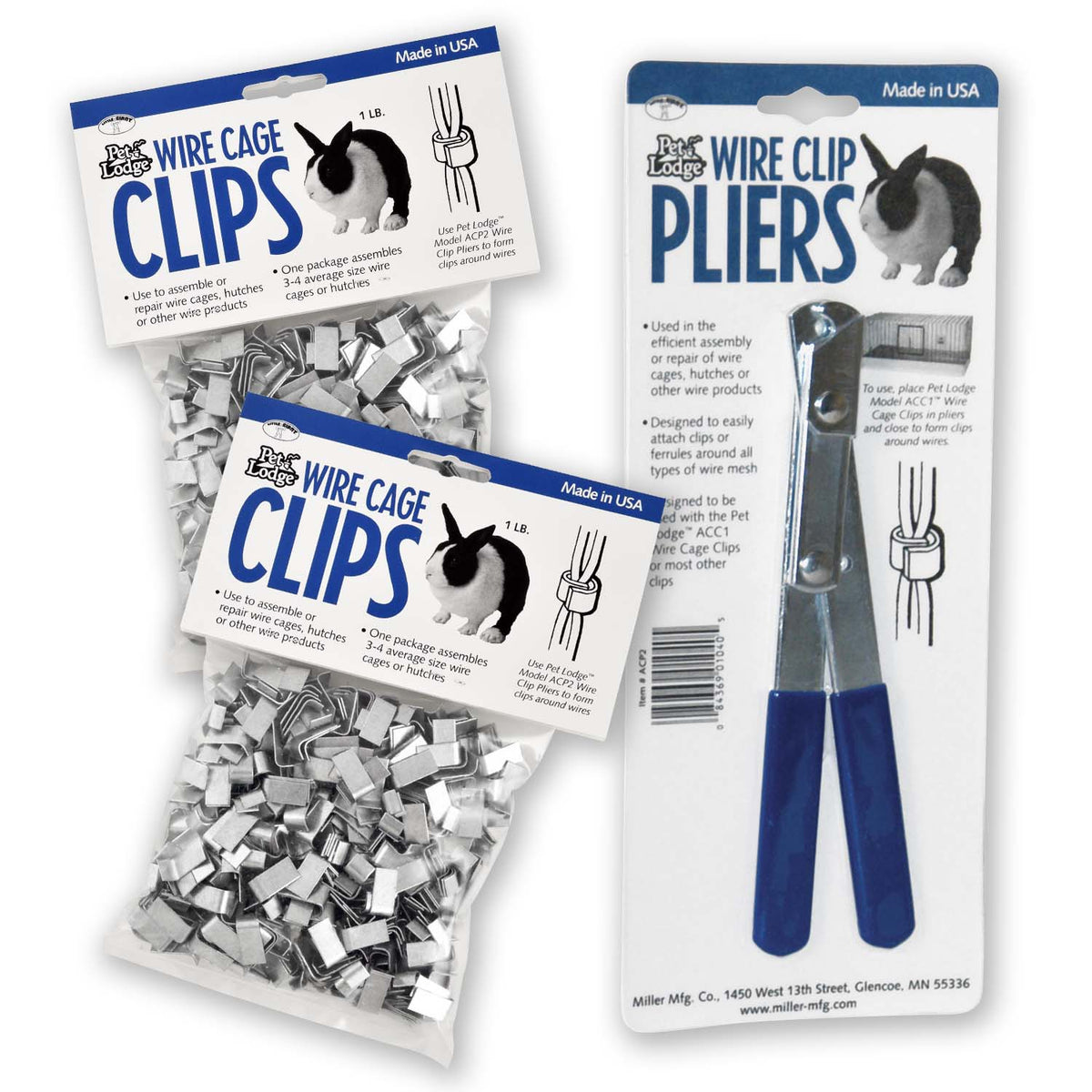 Wire Cage Clips & Pliers Value Pack for Hutches & Small Animal Cages ...