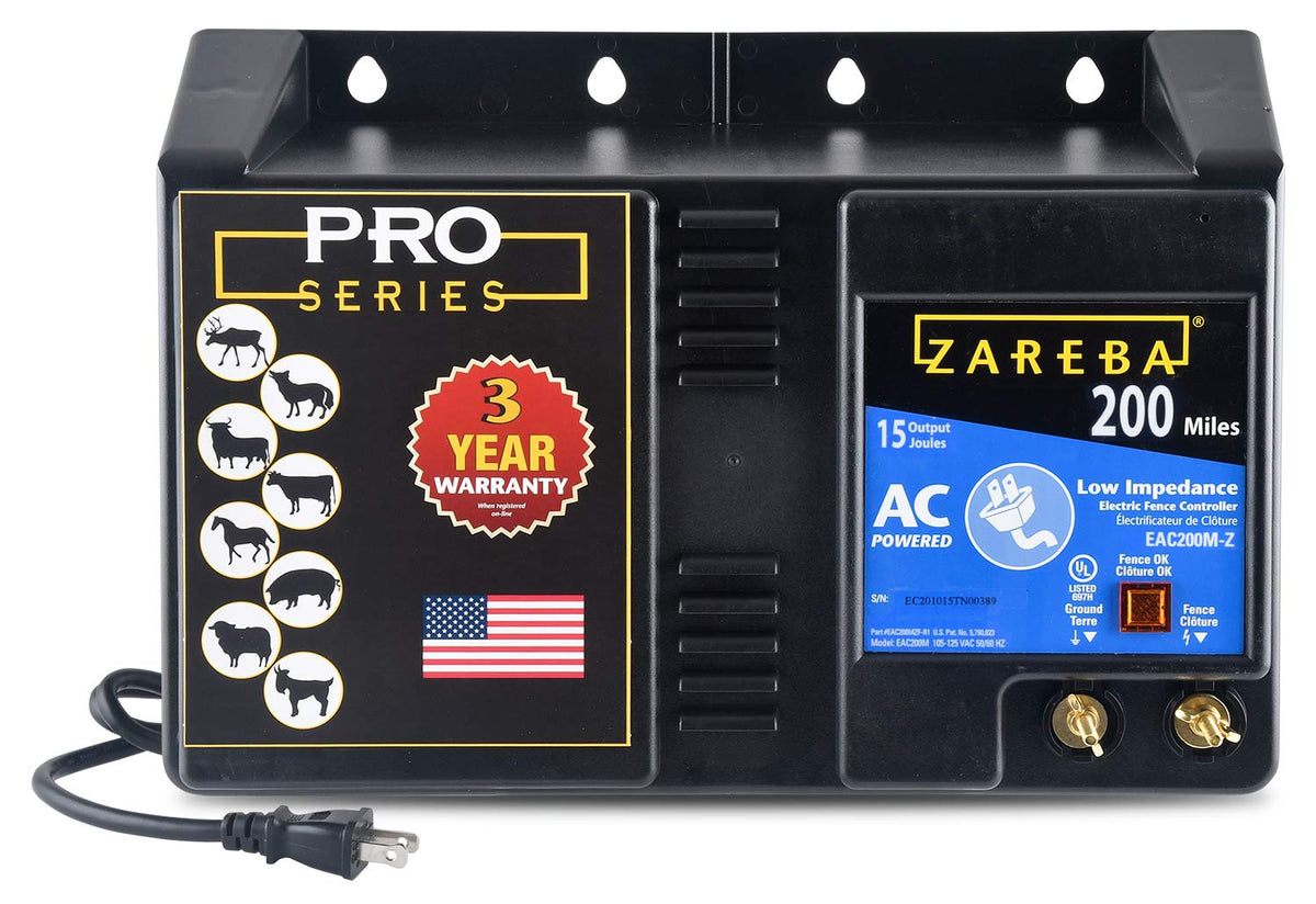 Zareba 200 mile AC Low-Impedance Charger — Jeffers