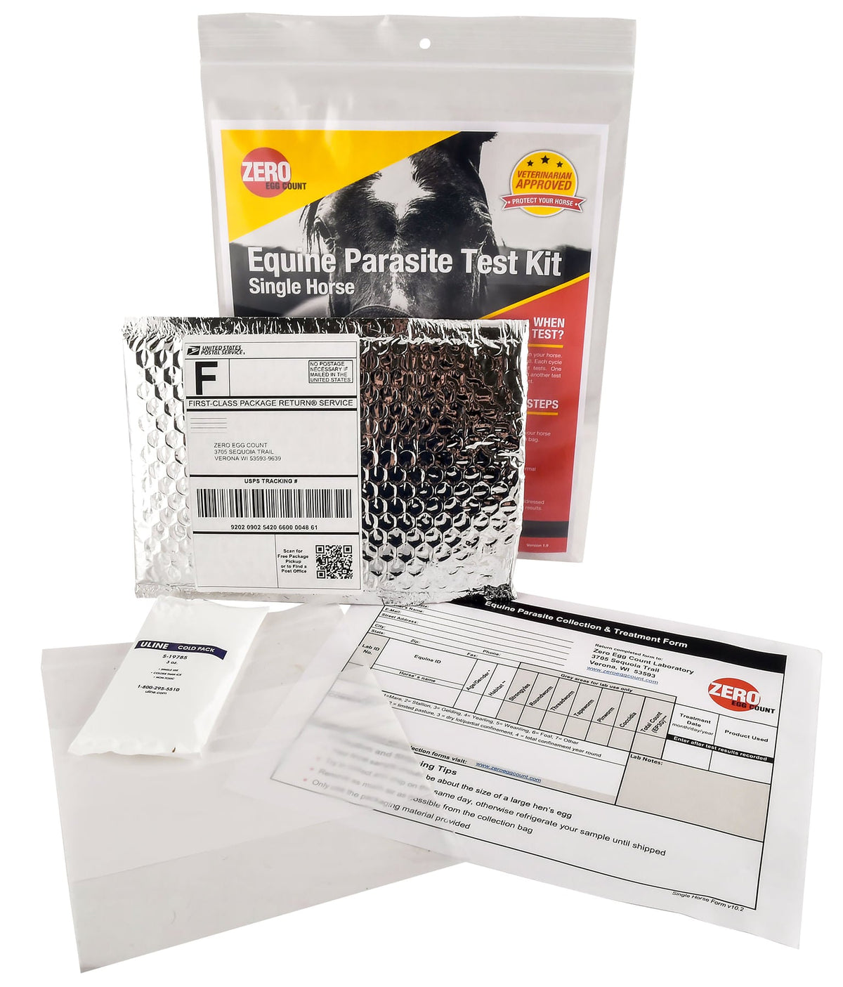 Zero Count Equine Fecal Test Kit — Jeffers