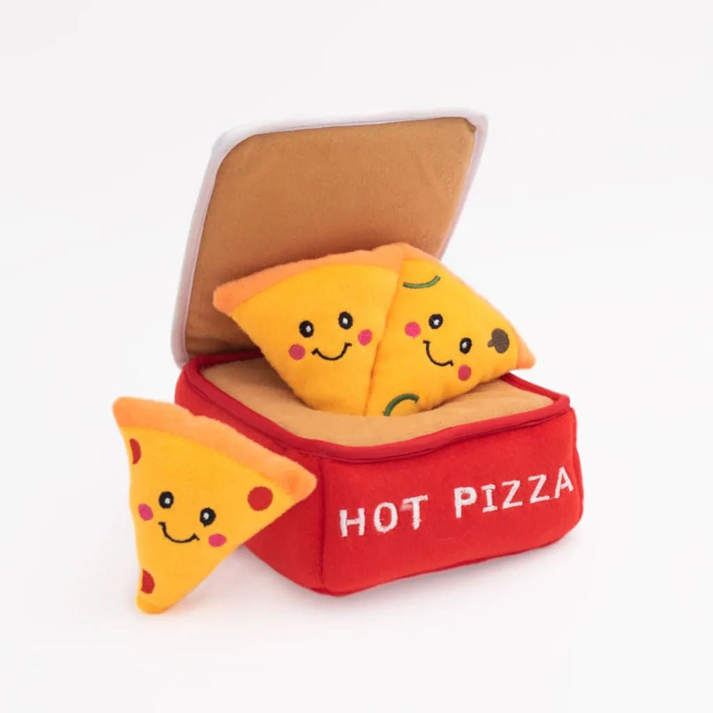 Zippy Burrow Pizza Box Pet Toy — Jeffers