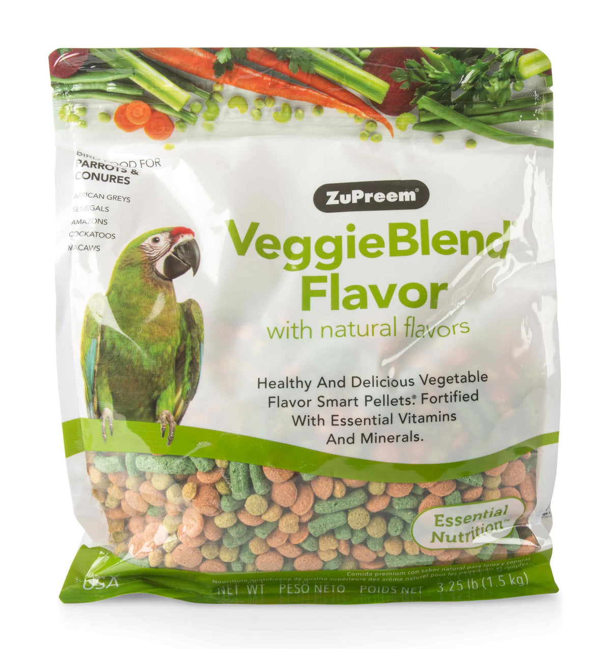 ZuPreem VeggieBlend Premium Bird Diets — Jeffers