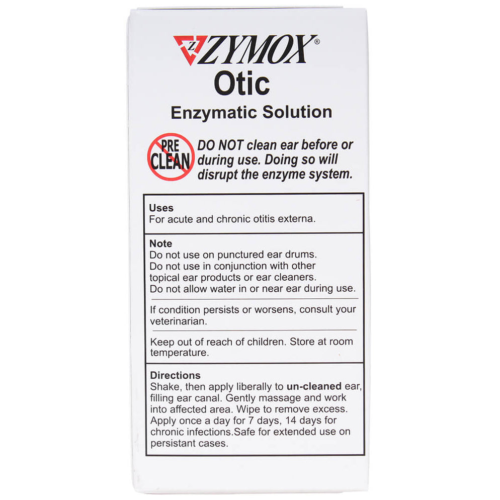Zymox Otic Hydrocortisone Free for Animal Ear Care — Jeffers